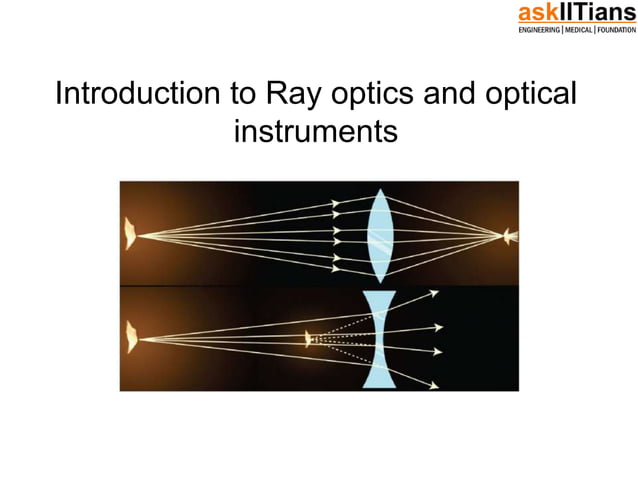 Introduction Of Ray Optics and Optical Instruments | Physics | PPT