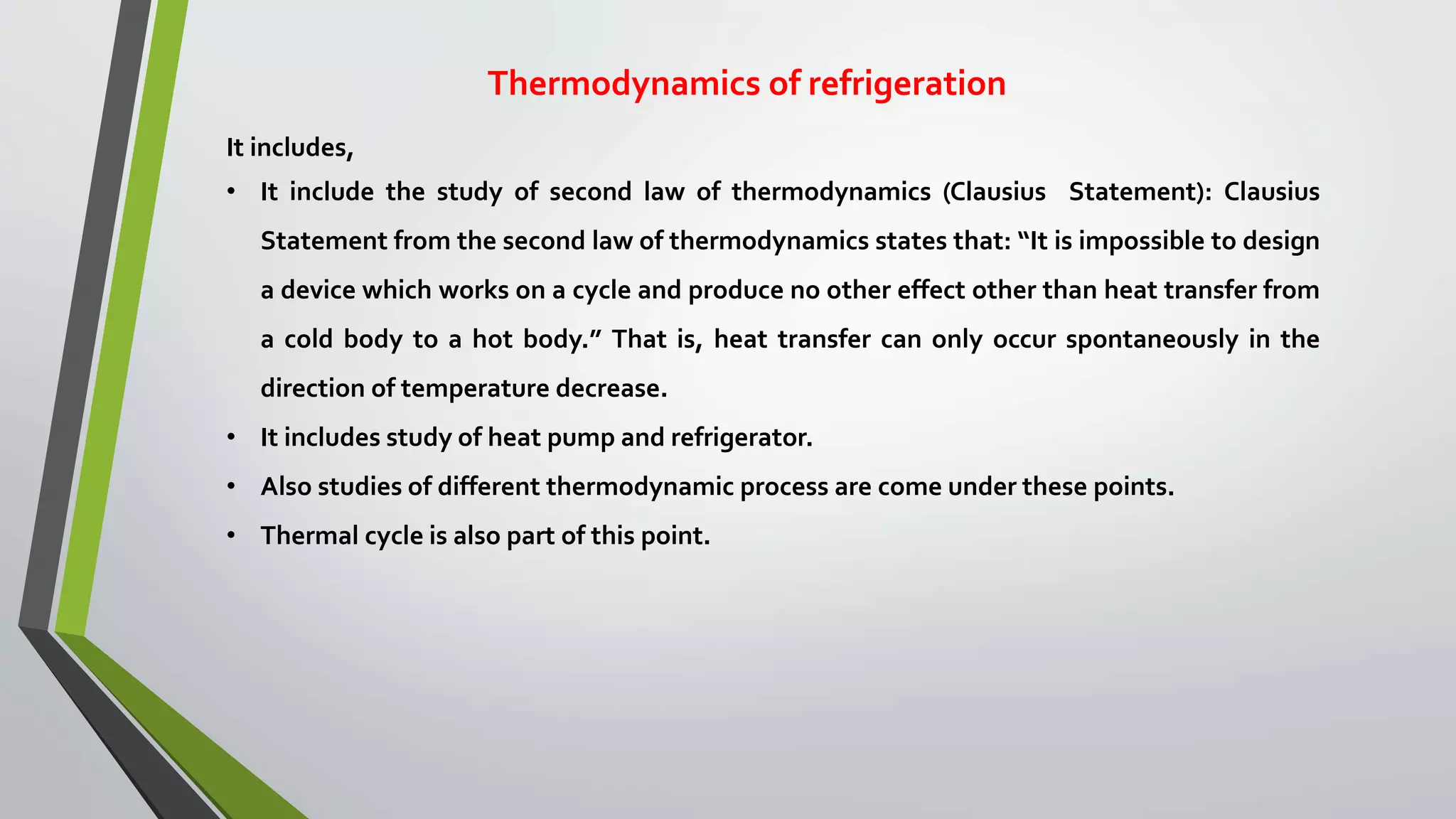 Introduction of refrigeration | PPTX