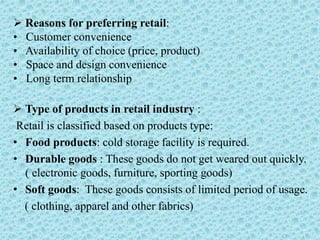 Retail industry analysis | PPTX