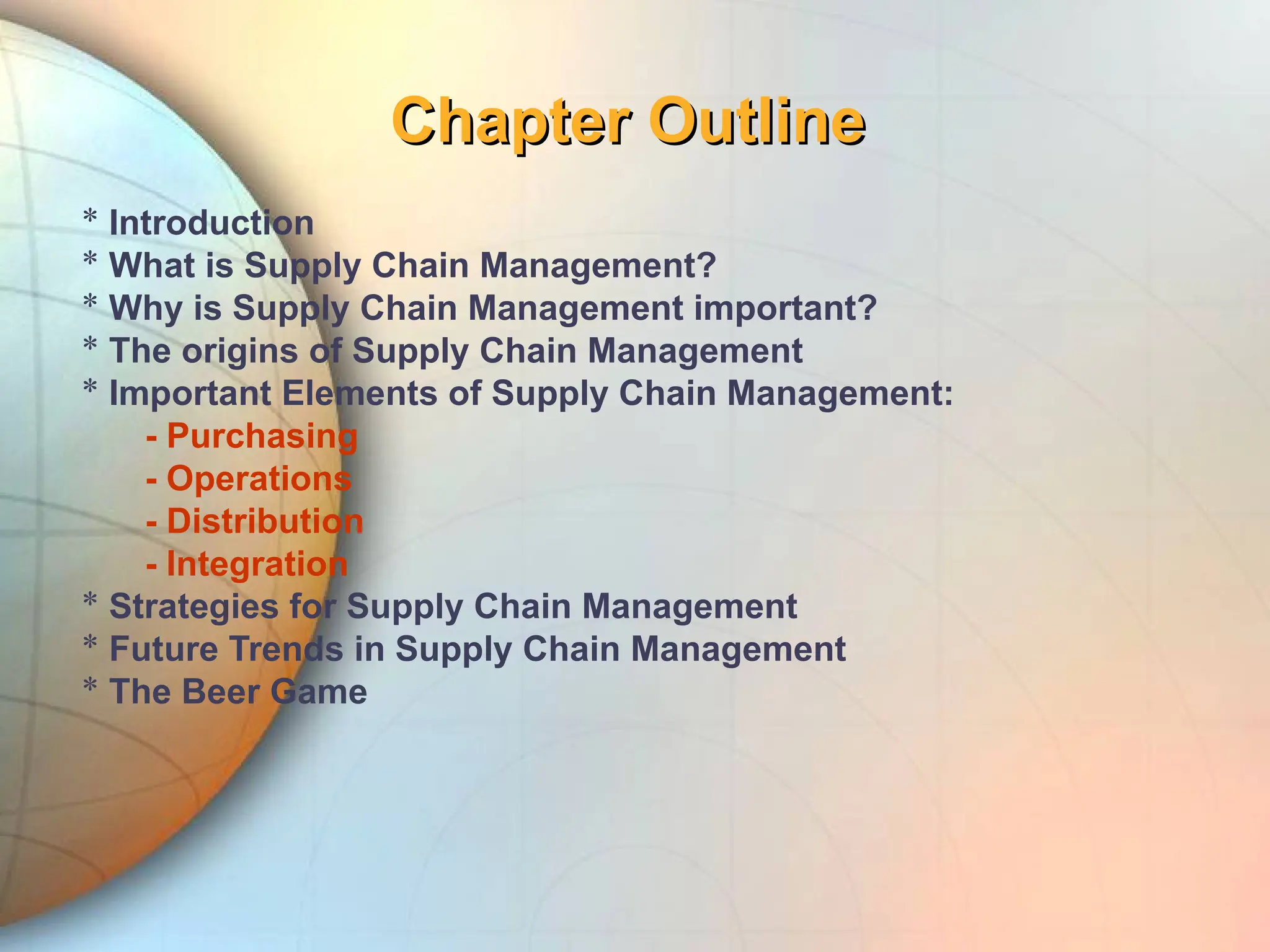 Introduction of supply chain management PPT | PPT