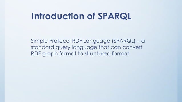 Introduction of semantic technology for SAS programmers | PPT