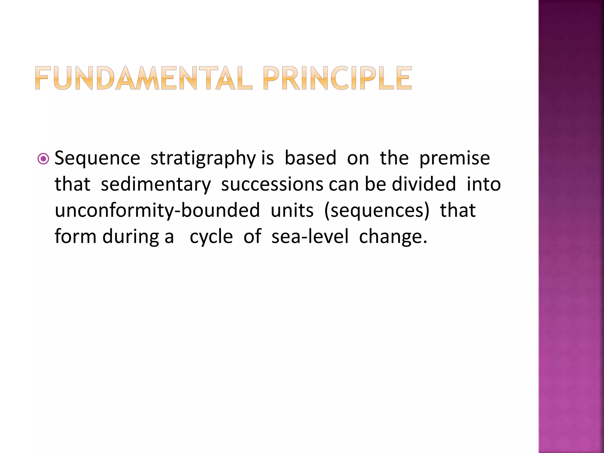 Introduction of sequence stratigraphy | PPTX