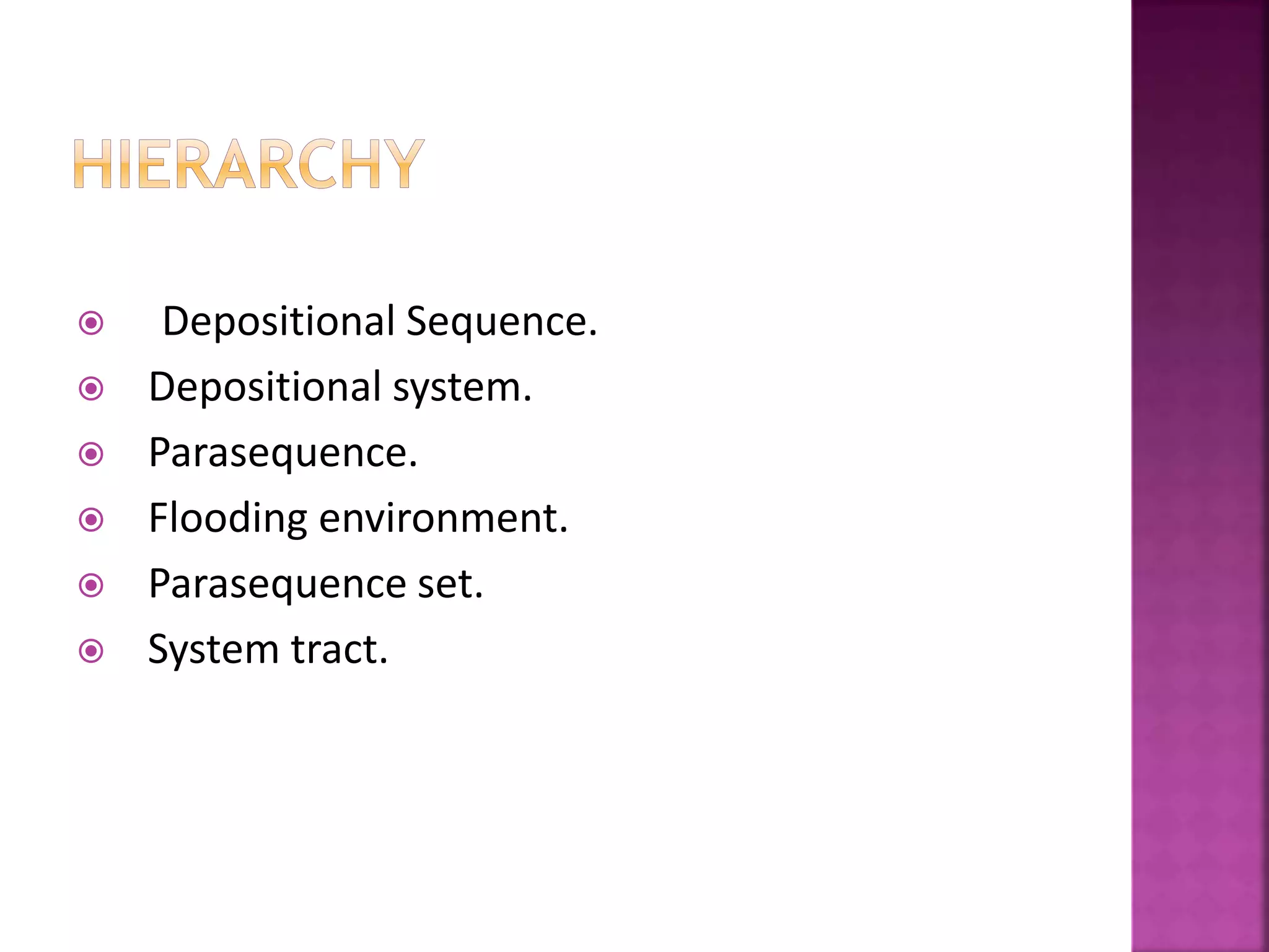 Introduction of sequence stratigraphy | PPTX