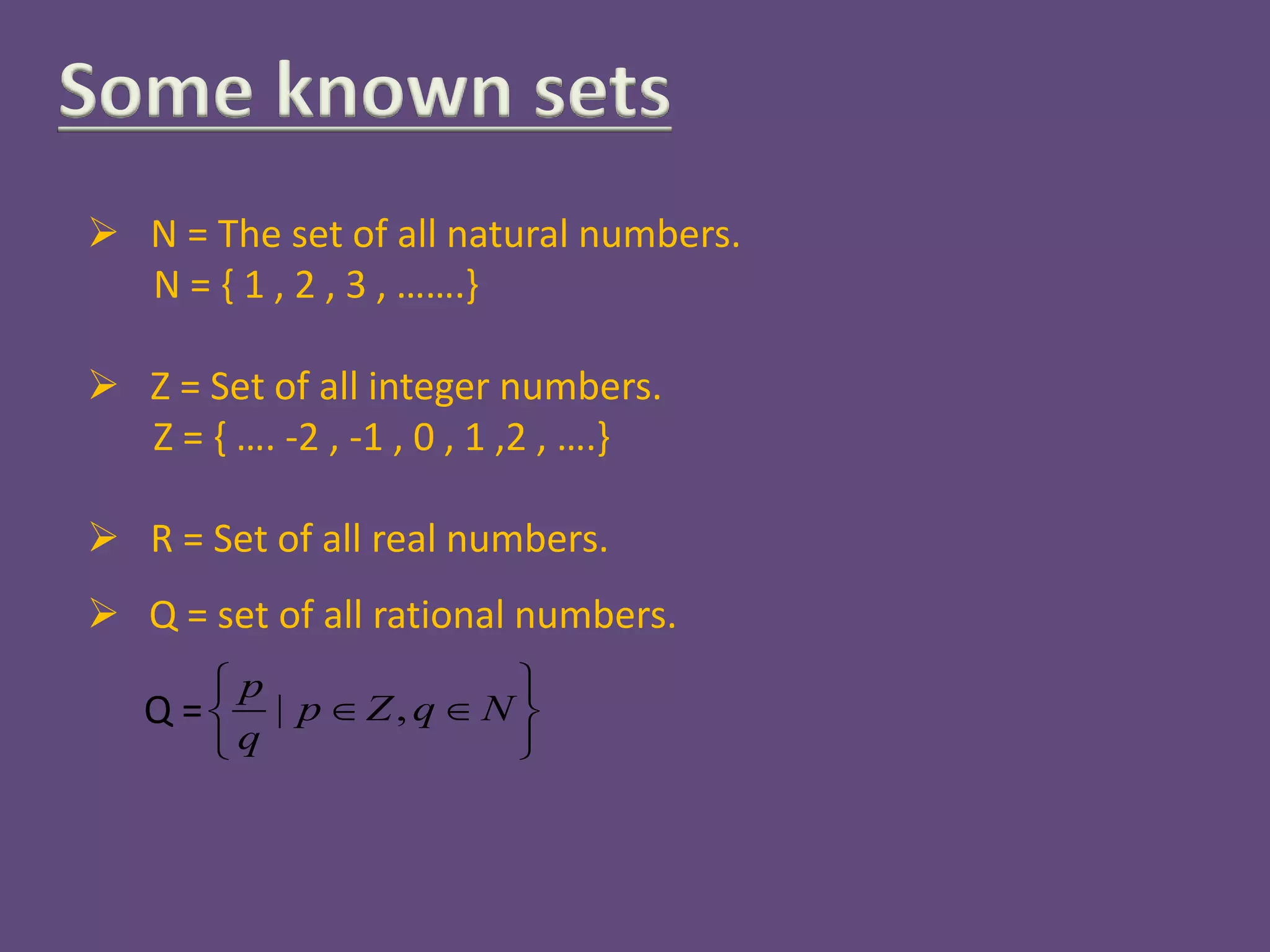 Introduction of set | PPTX