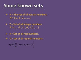 Introduction of set | PPTX