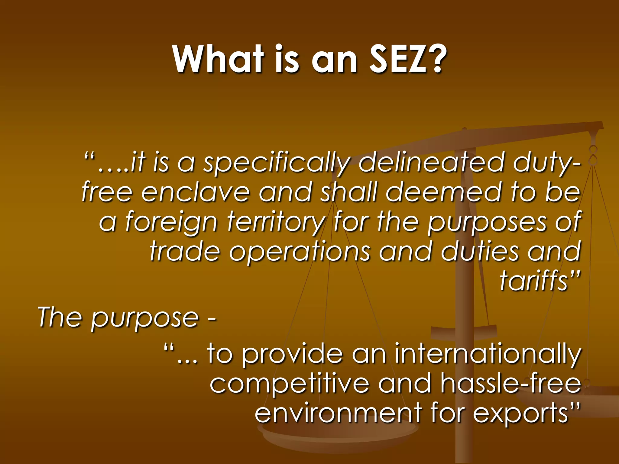 Introduction Of Sez | PPT
