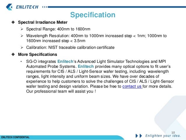 Introduction of SG-O CIS / ALS / Light-Sensor Wafer Tester | PPTX