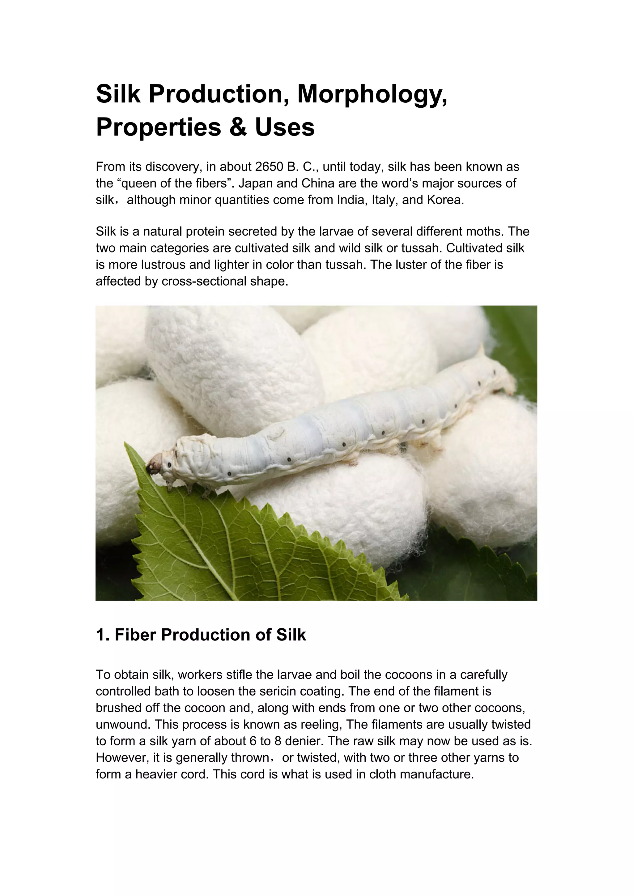 Introduction Of Silk | PDF