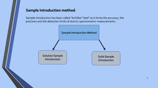 Introduction of solid sample by monia | PPTX