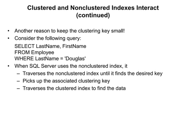 Introduction of sql server indexing | PPTX