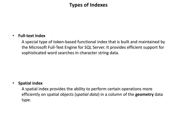 Introduction of sql server indexing | PPTX