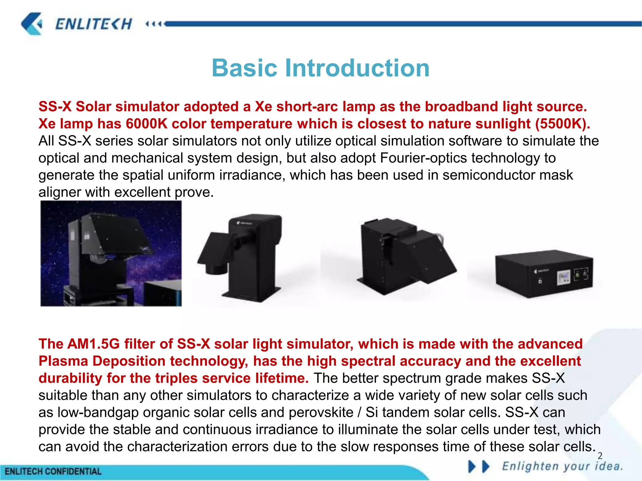 Introduction of SS-X Solar Simulator | PPTX
