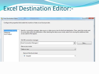 Introduction of ssis | PPTX