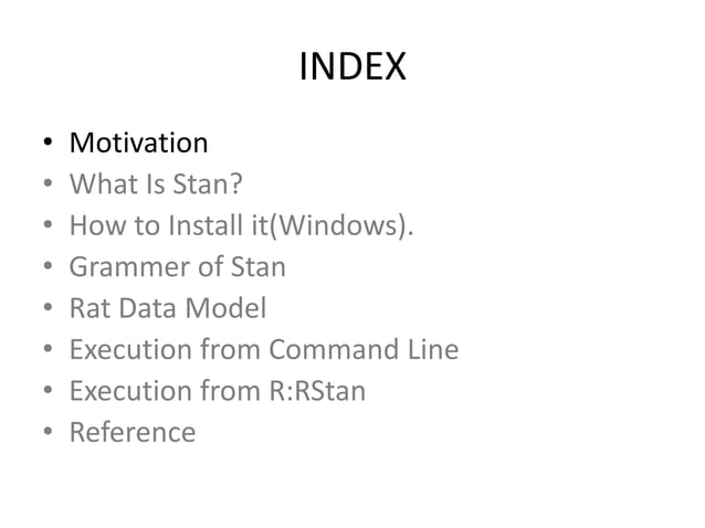 Introduction of stan | PPT