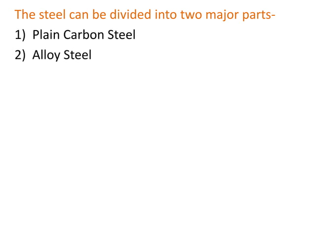 introduction of steel making types , classification | PPTX