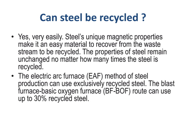 introduction of steel making types , classification | PPTX
