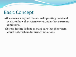 Introduction of stress testing | PPTX