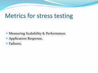 Introduction of stress testing | PPTX