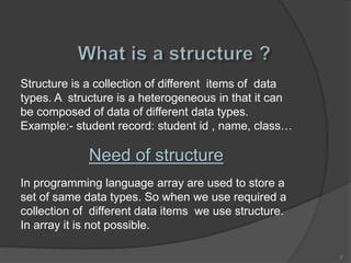 Introduction of structure (2) | PPTX