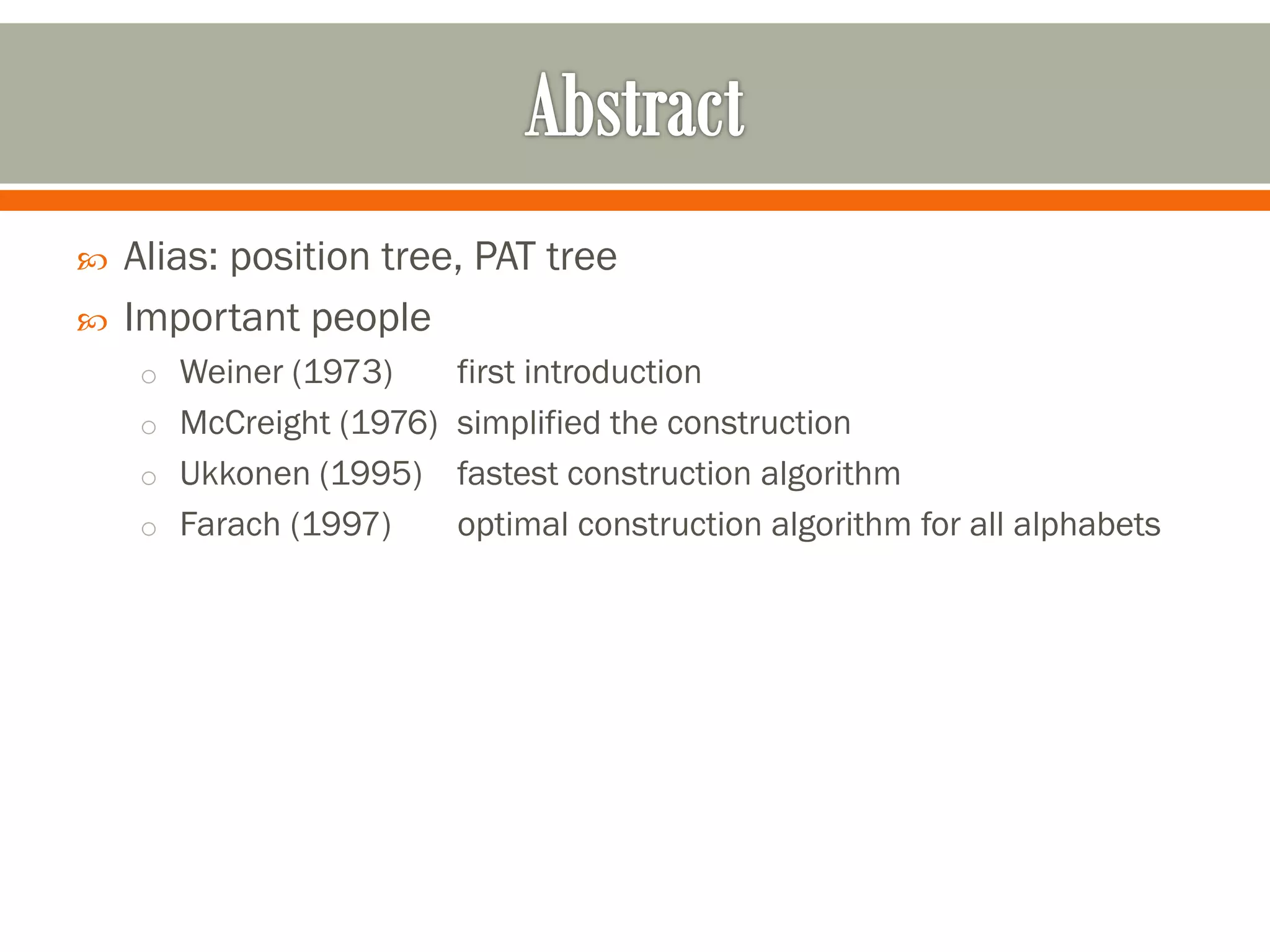 Introduction Of Suffix Tree Ppt 9174