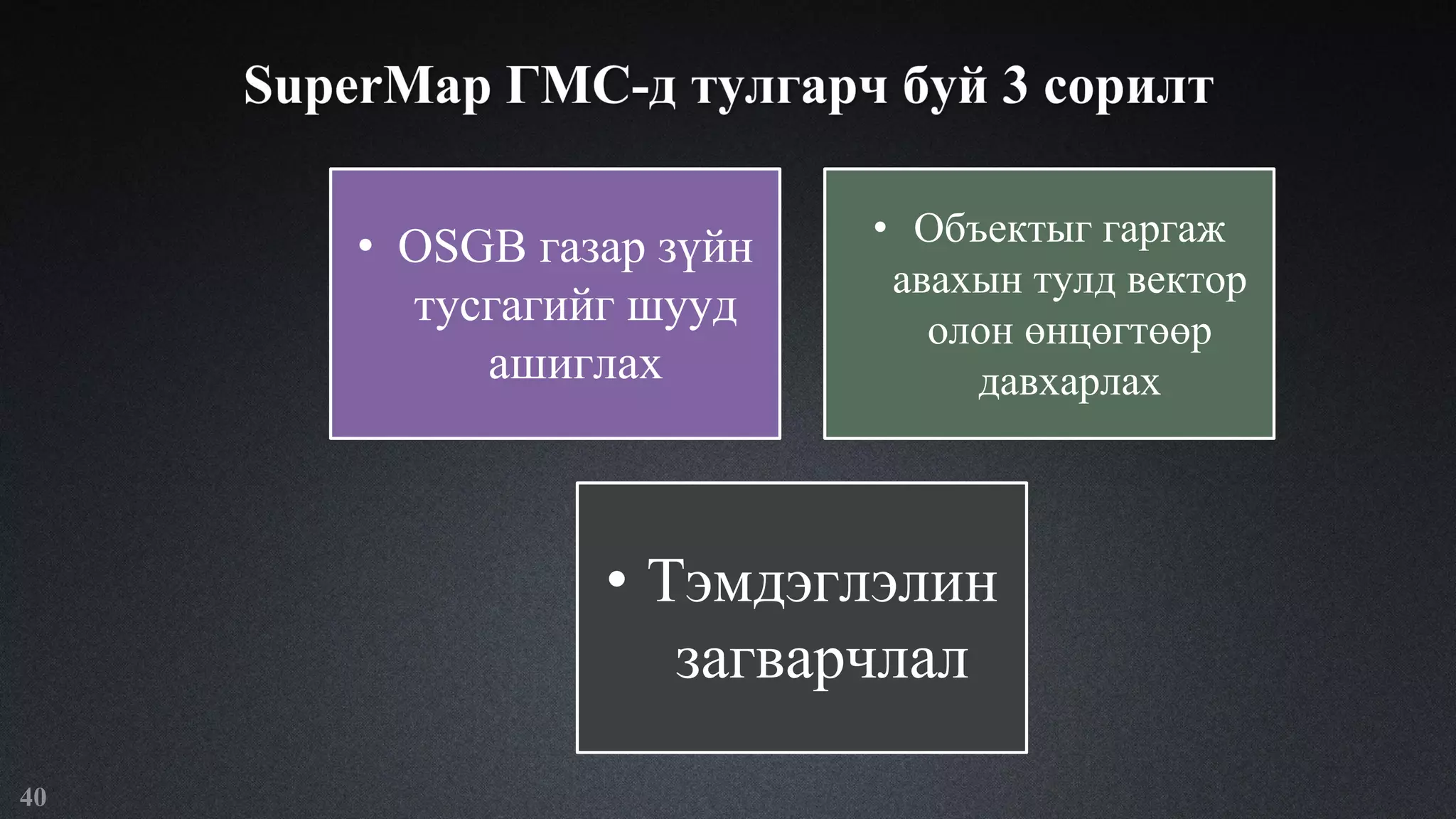 Introduction of super map gis 10i bitcc technology jayson_mon(1) | PPT