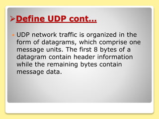 Introduction of tcp, ip & udp | PPT