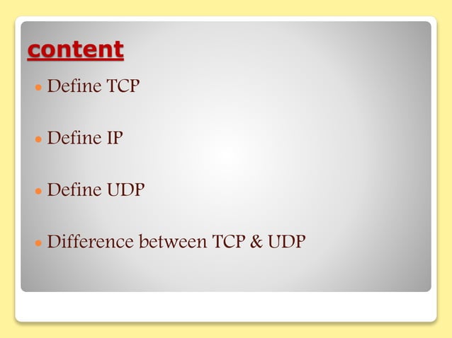 Introduction Of Tcp Ip And Udp Ppt