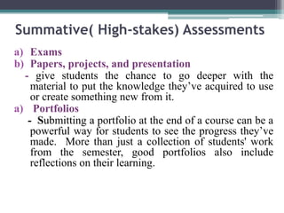 Introduction of teaching assessment | PPTX