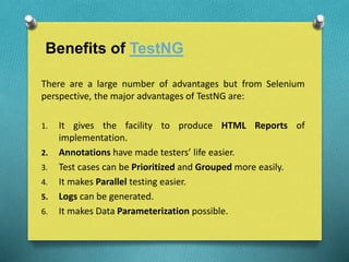 Introduction of TestNG framework and its benefits over Junit framework ...