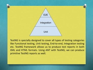 Introduction of TestNG framework and its benefits over Junit framework ...