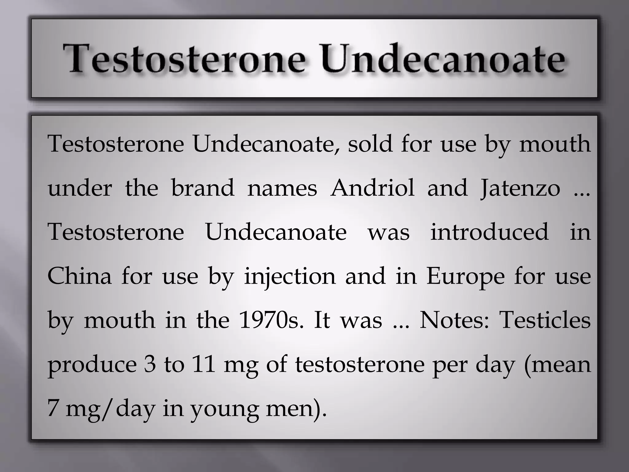 Introduction of testosterone | PPTX