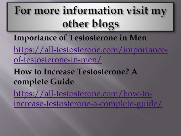Introduction of testosterone | PPTX