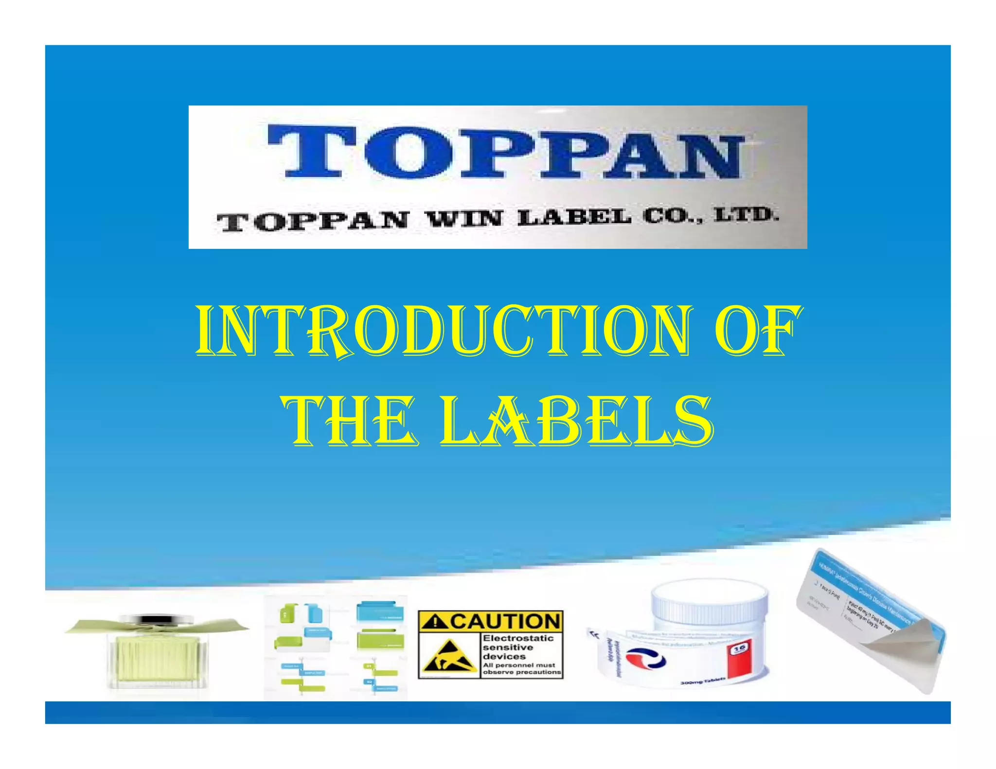Introduction of the labels | PDF