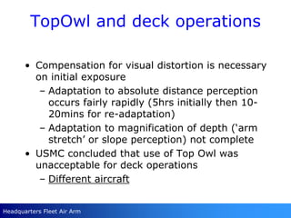 Introduction of the mrh90 helicopter and top owl helmet for operational ...