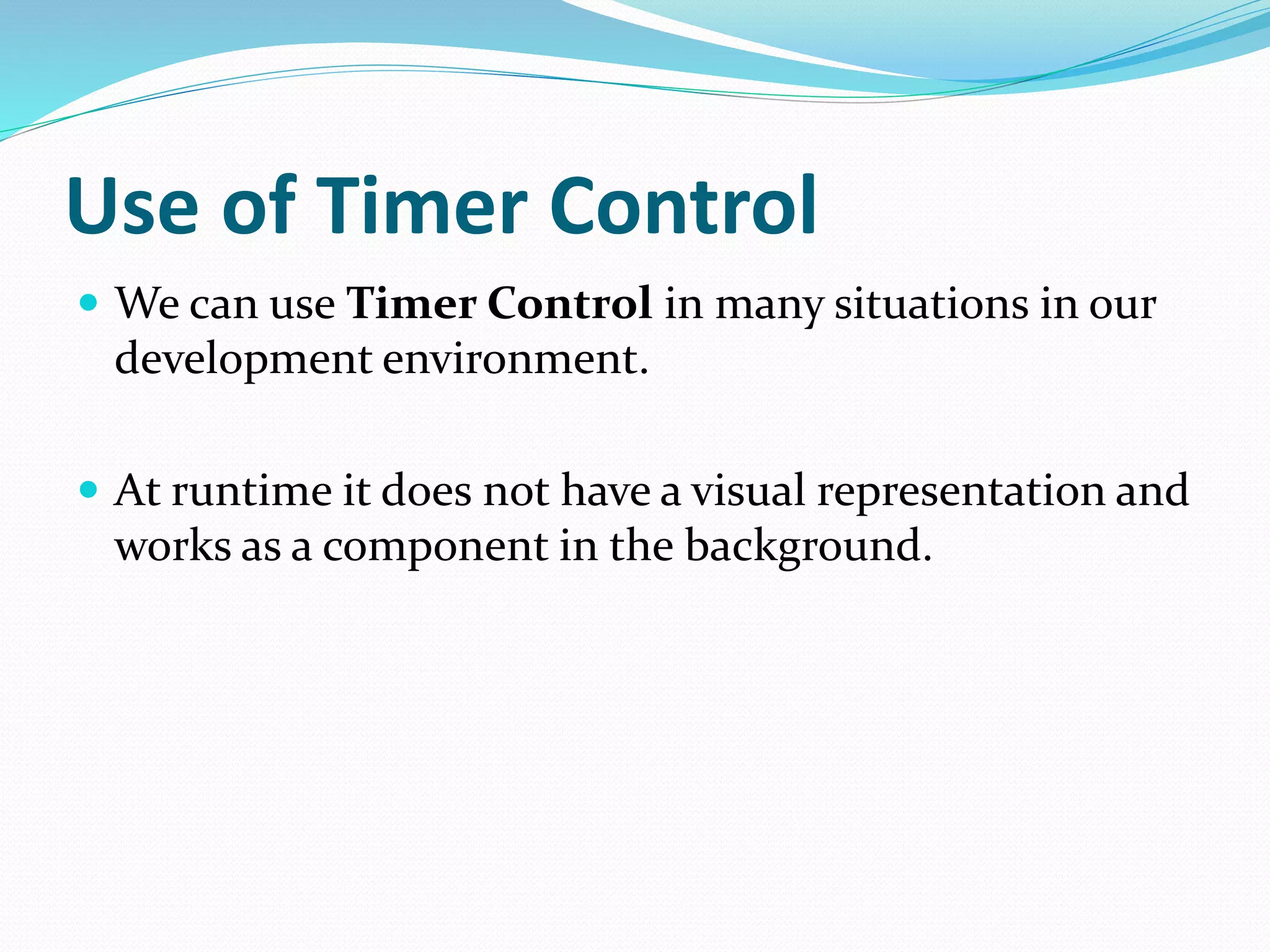 Introduction of timer control | PPTX
