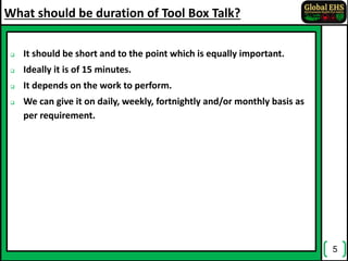 Introduction of Tool Box Talk rev 01 Global EHS TBT 001 PPT.pdf