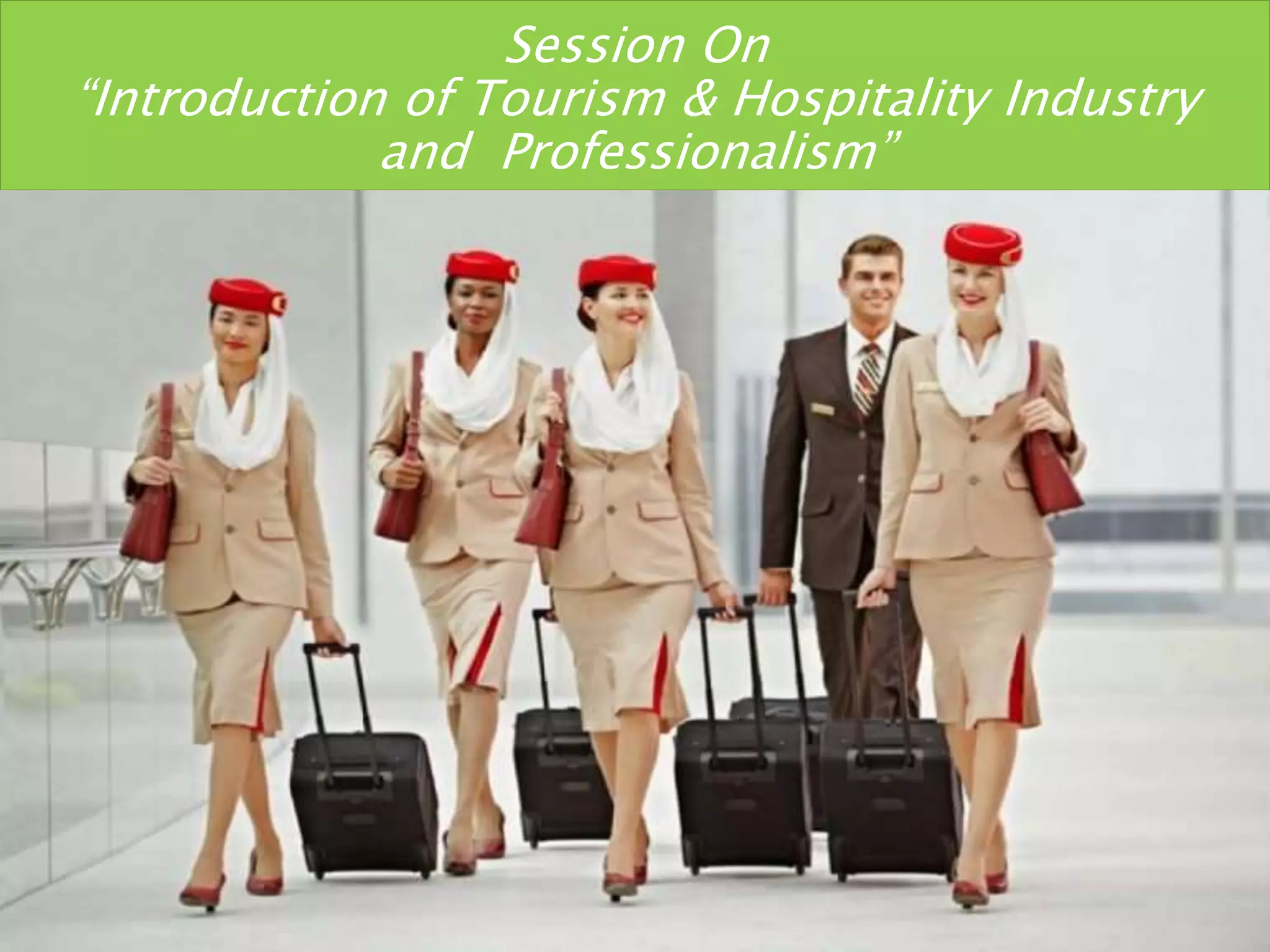 "Tourism & Hospitality Industry and Professionalism” | PPTX