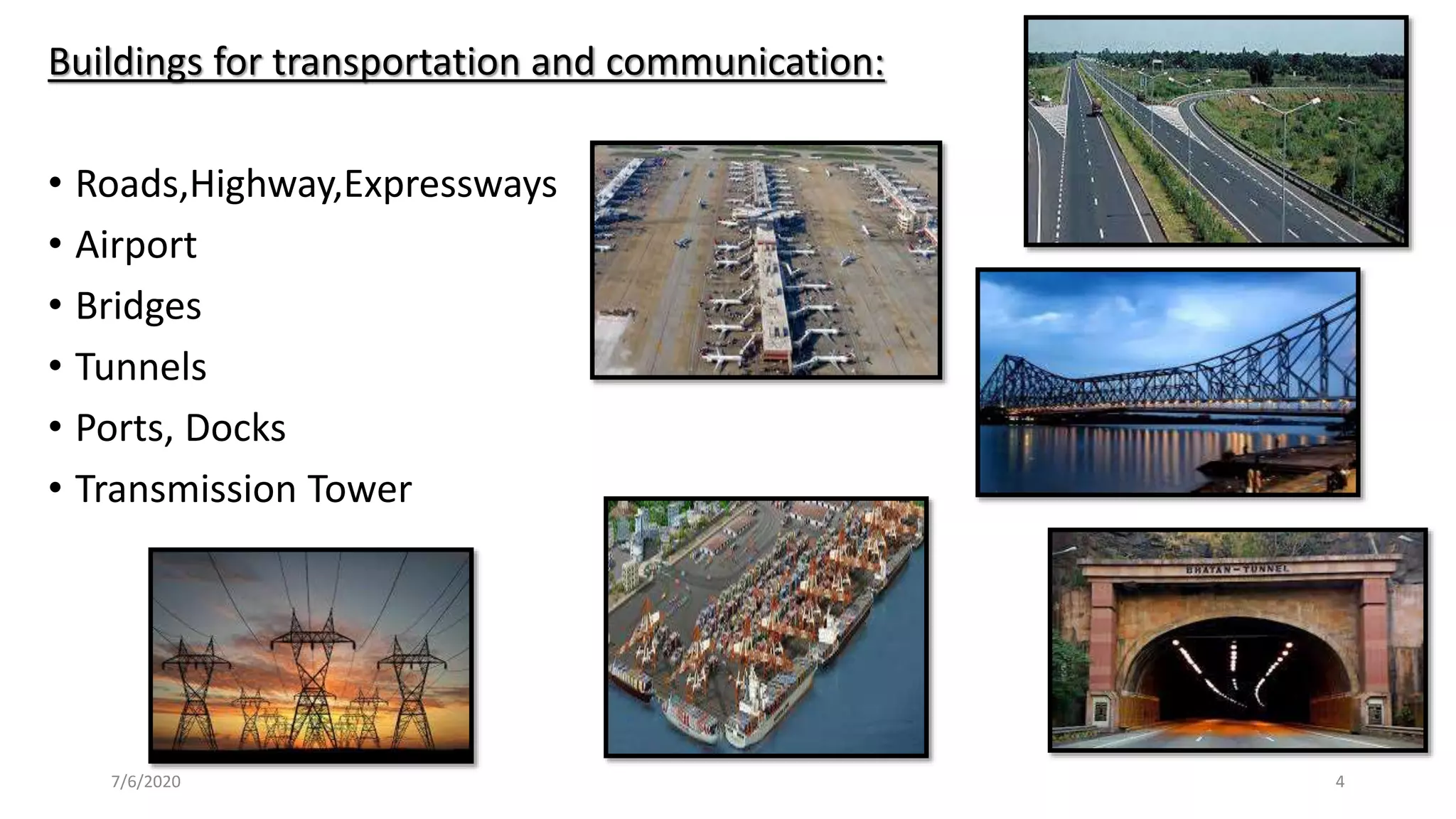 Introduction of various civil engineering structures | PPTX