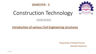 Introduction of various civil engineering structures | PPTX