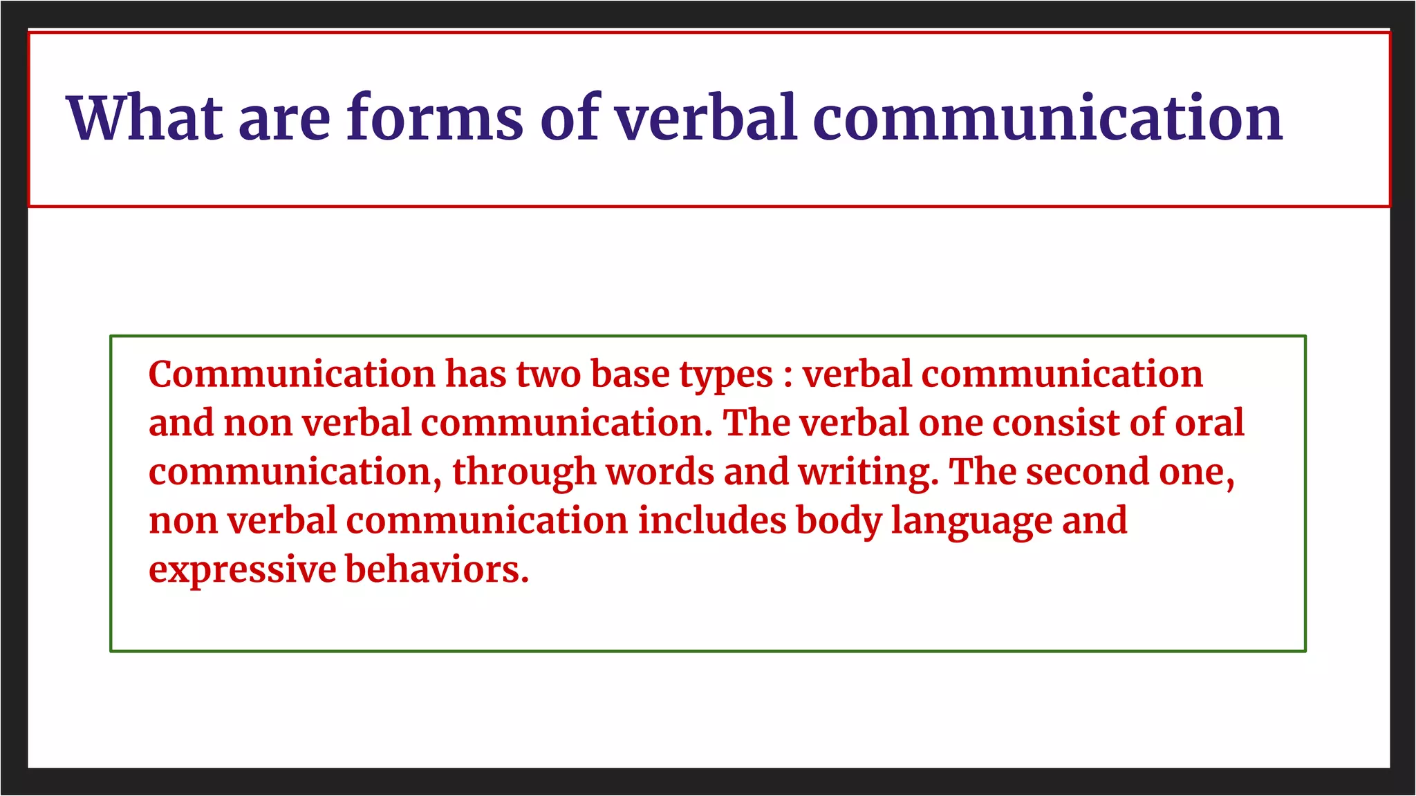 Introduction of verbal communication | PPT