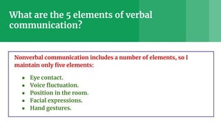 Introduction of verbal communication | PPT