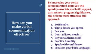 Introduction of verbal communication | PPT