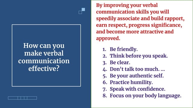Introduction of verbal communication | PPT