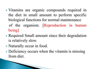 Introduction of vitamin | PPTX
