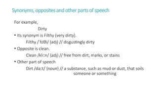 Introduction of Vocabulary, presented by Noah | PPTX