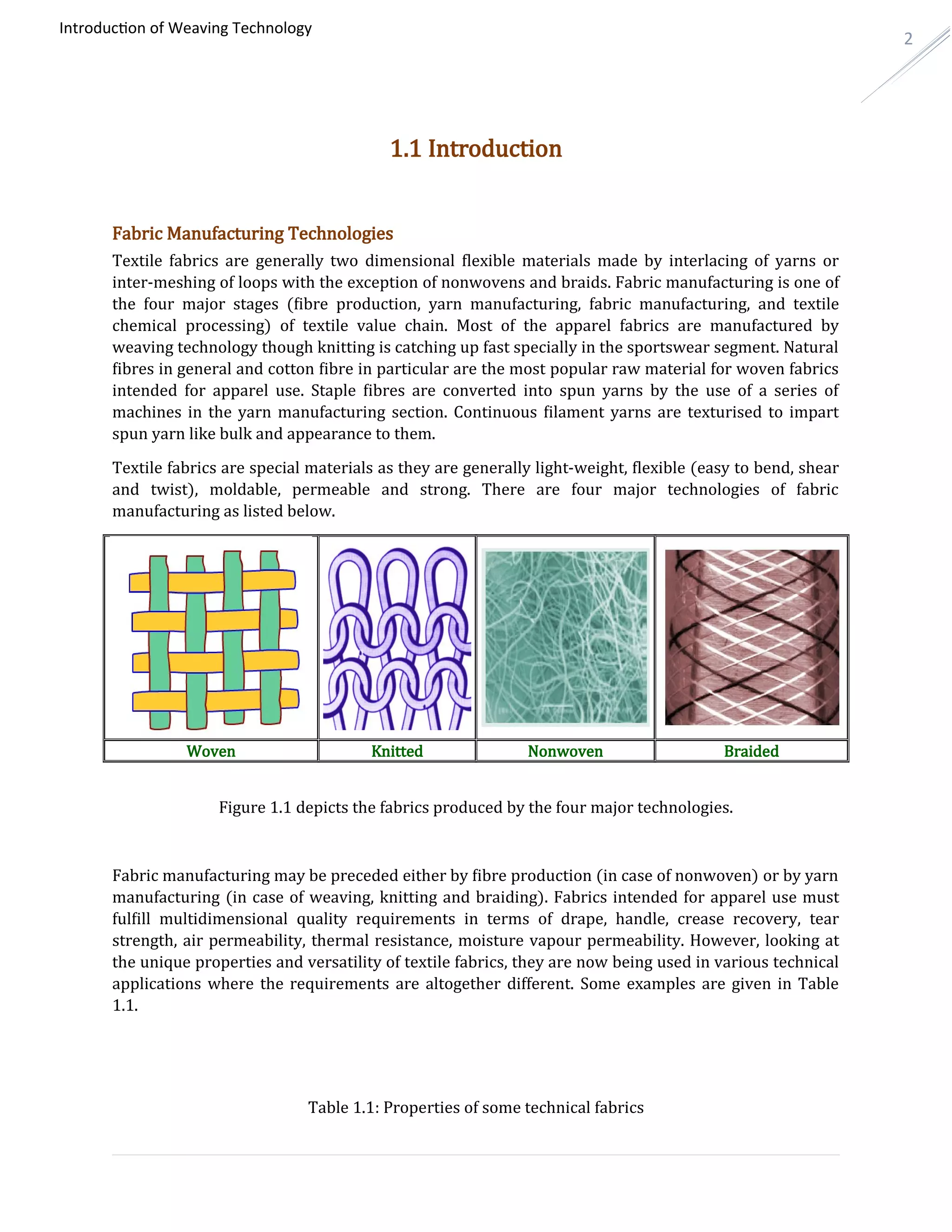 Introduction of weaving | PDF