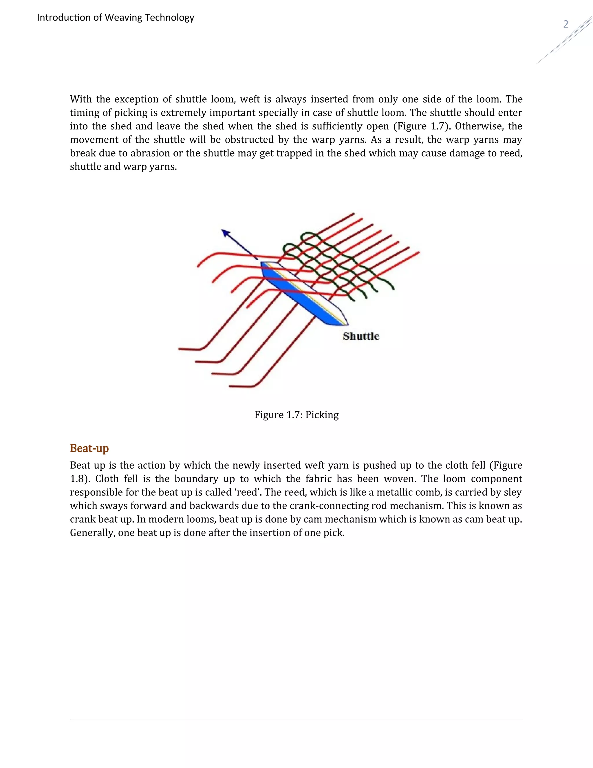 Introduction of weaving | PDF