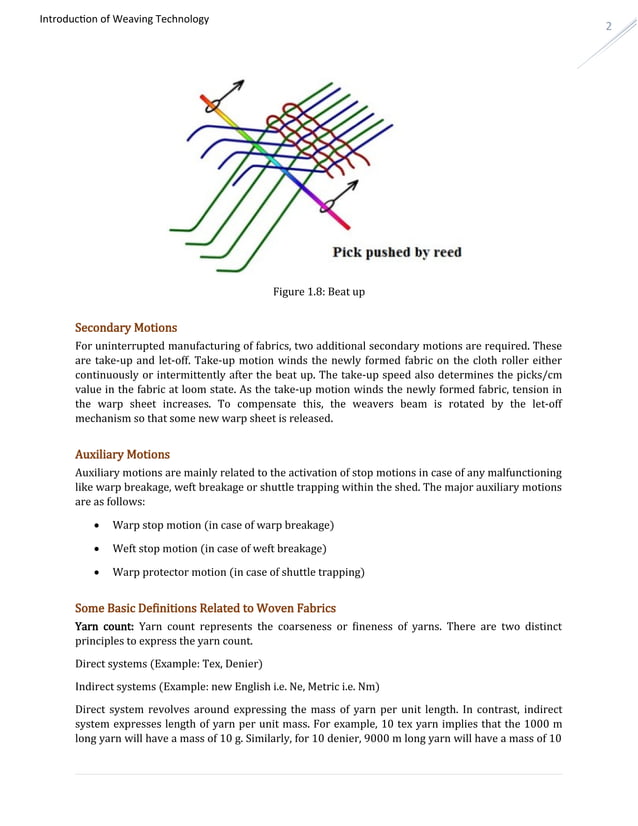 Introduction of weaving | PDF