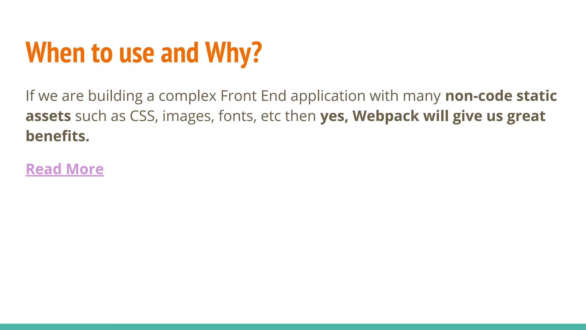 Introduction of webpack 4 | PPT