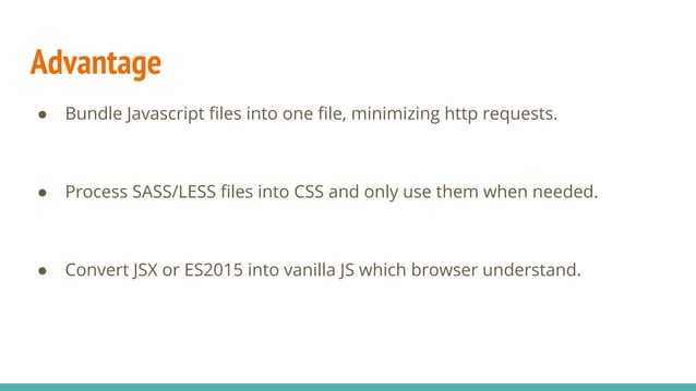 Introduction Of Webpack 4 Ppt